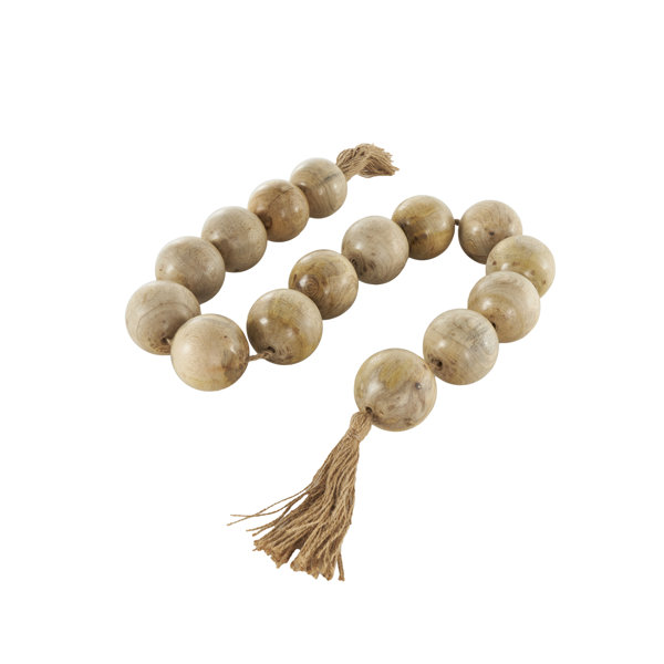 Dakota Fields Cole And Grey Mango Wood Handmade Round Extra Long Orb ...
