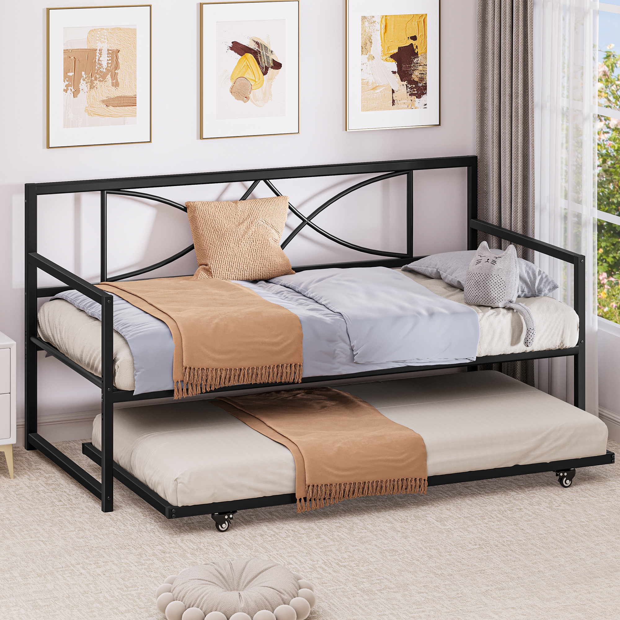 17 Stories Rithvik Daybed with Trundle & Reviews | Wayfair