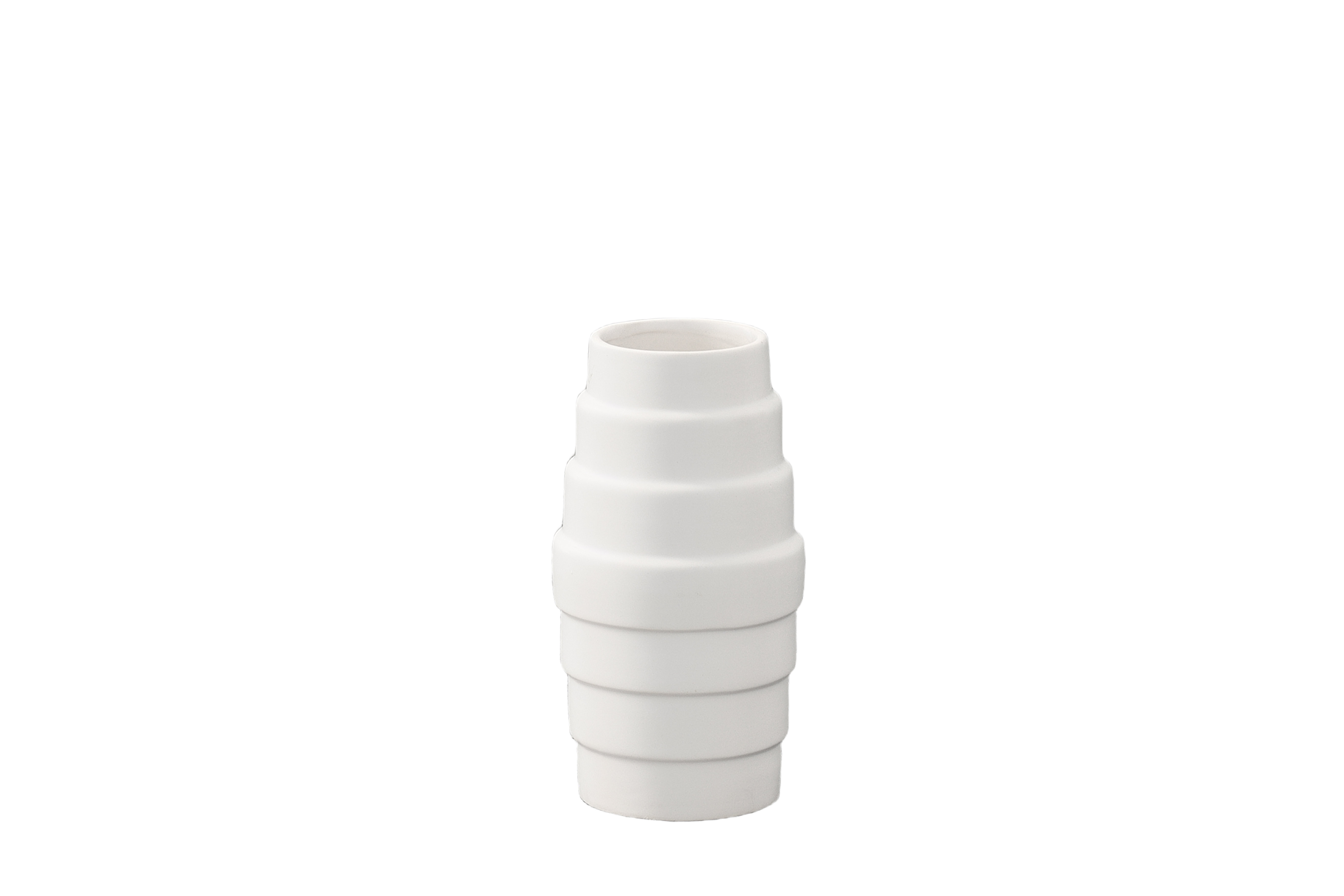 Wrought Studio™ Ceramic Round Vase with Layered Banded Design Body SM ...