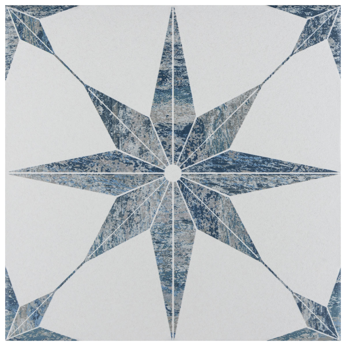 Merola Tile Cassis Stella 10" x 10" Porcelain Patterned Wall & Floor ...