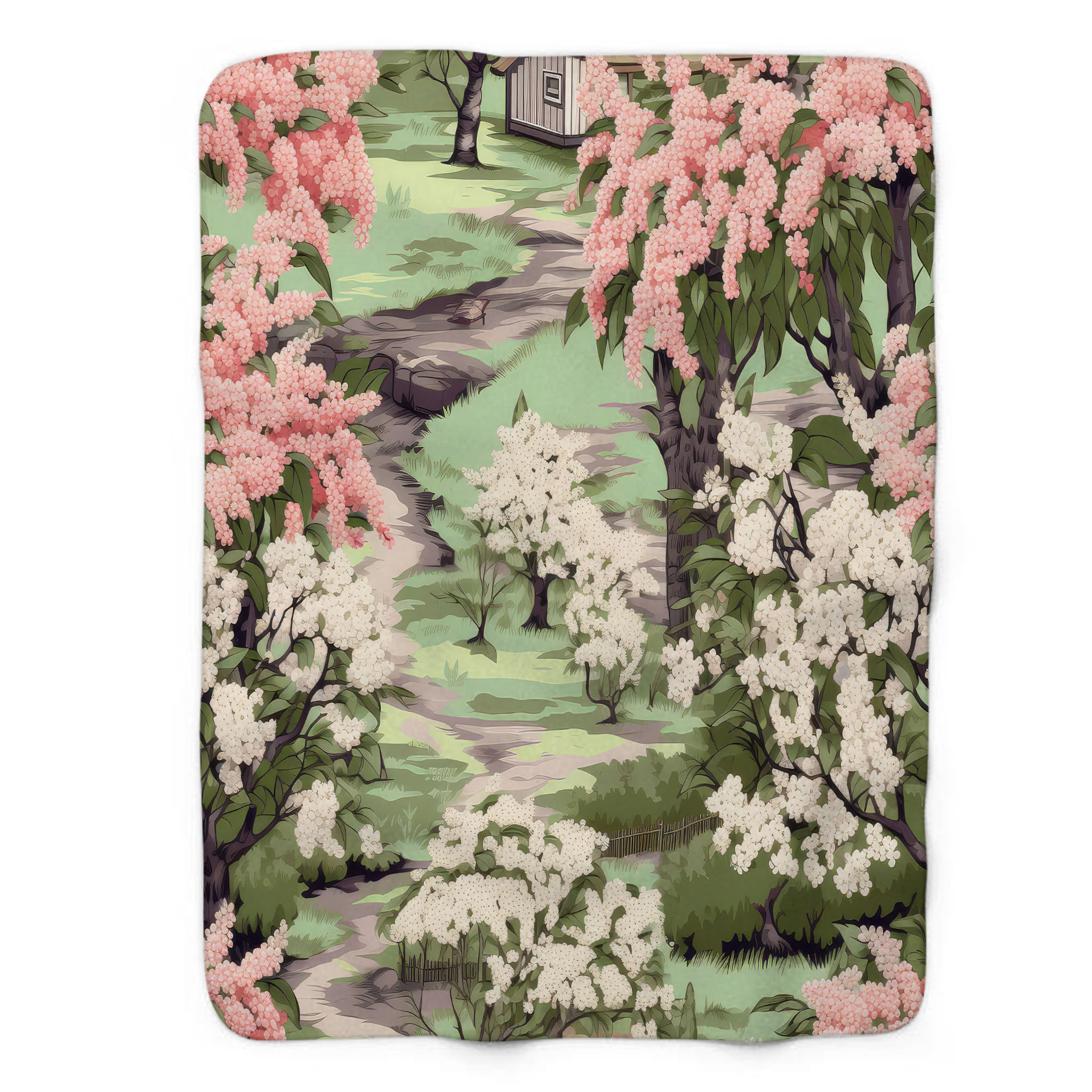 MentionedYou Homestead Apple Sanctuary - 1 Piece Premium Sherpa Throw ...