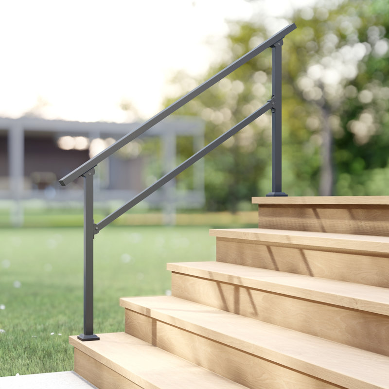CR Home Hand Rails for Outdoor Steps for Porch, Deck, & Balcony Railing ...