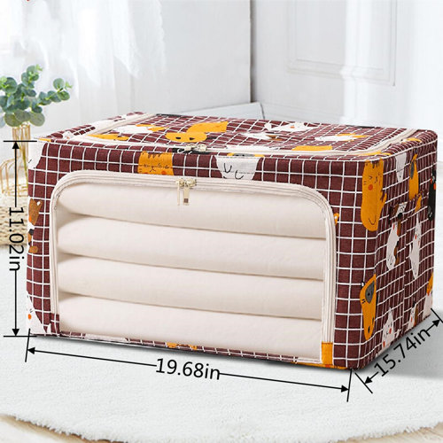 Fabric White Storage Containers You'll Love | Wayfair