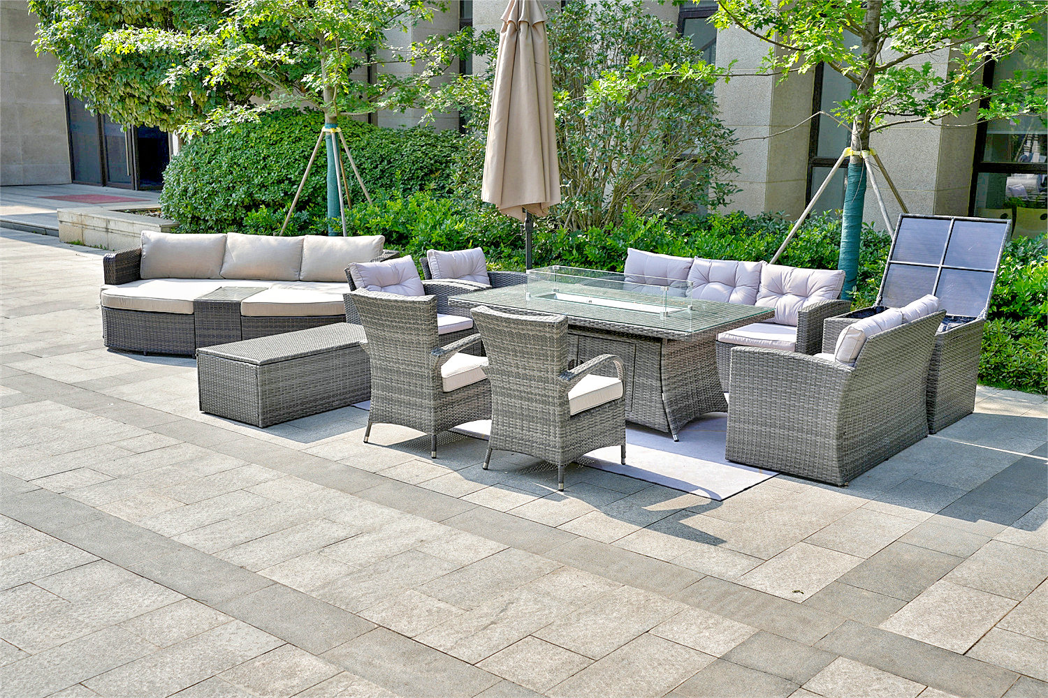 Moda Furnishings 12 Piece Sectional Seating Group with Cushions | Wayfair