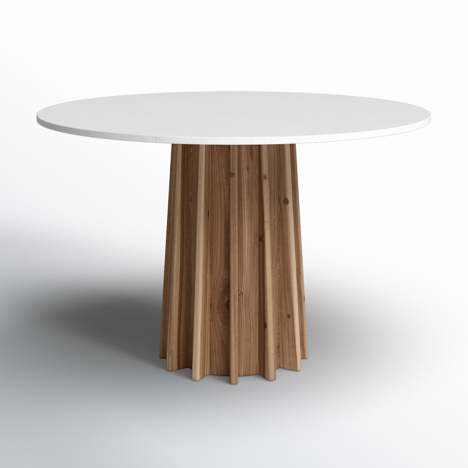 Birch Lane™ Skyr Round Solid Wood Base Dining Table | Wayfair