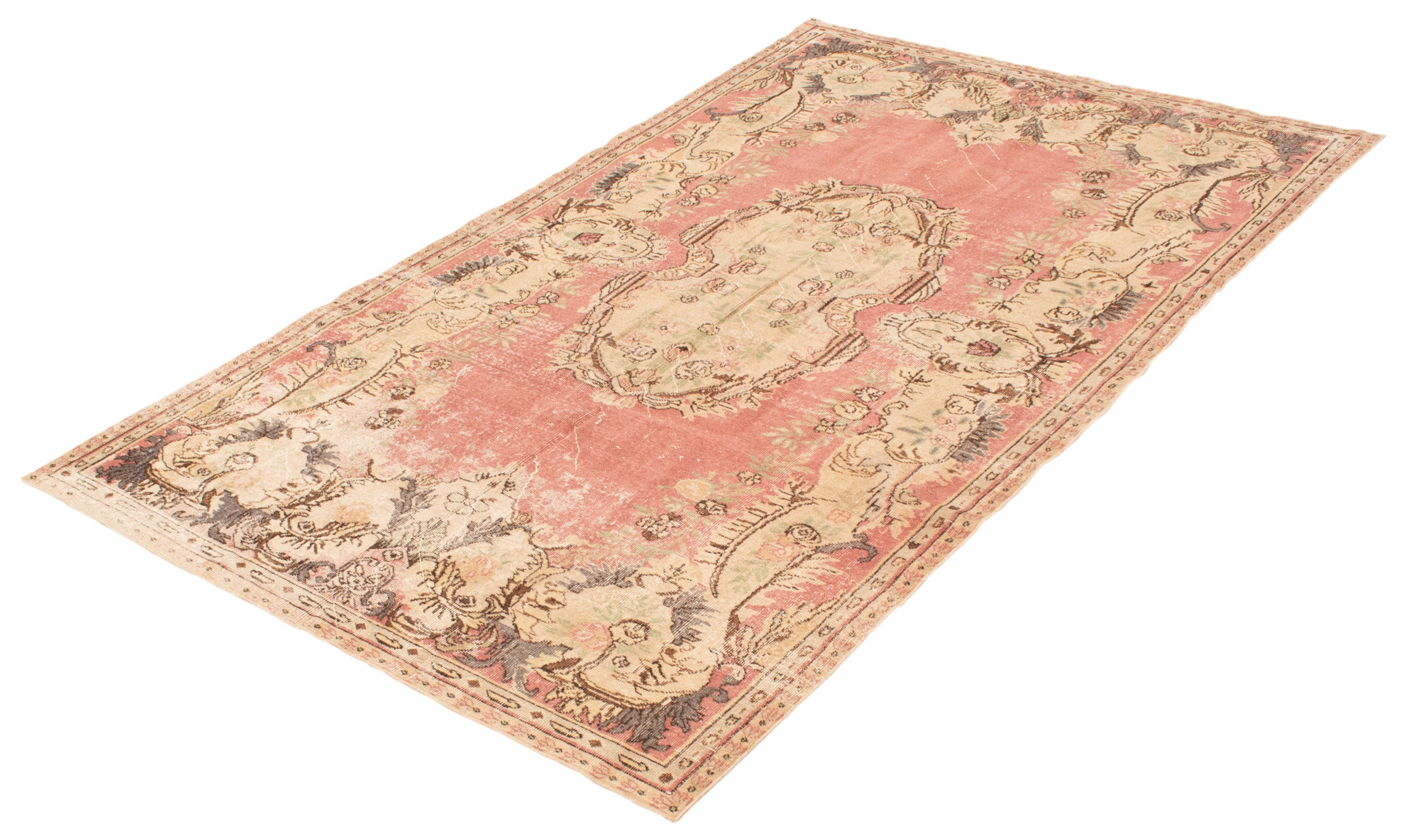 Isabelline Antalya Vintage Dark Pink Rug 6'3" X 10'2" - Wayfair Canada