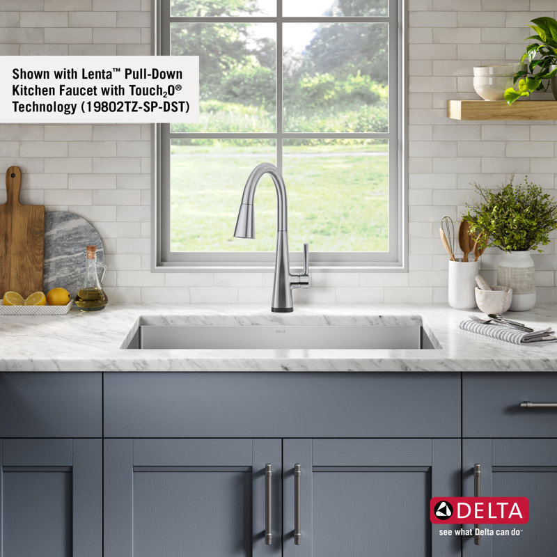 Delta Lenta™ Undermount 16 Gauge Stainless Steel Single Bowl Kitchen ...