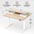 Inbox Zero Height Adjustable Desk With Storage Drawers, Paavana 28.3-45 ...