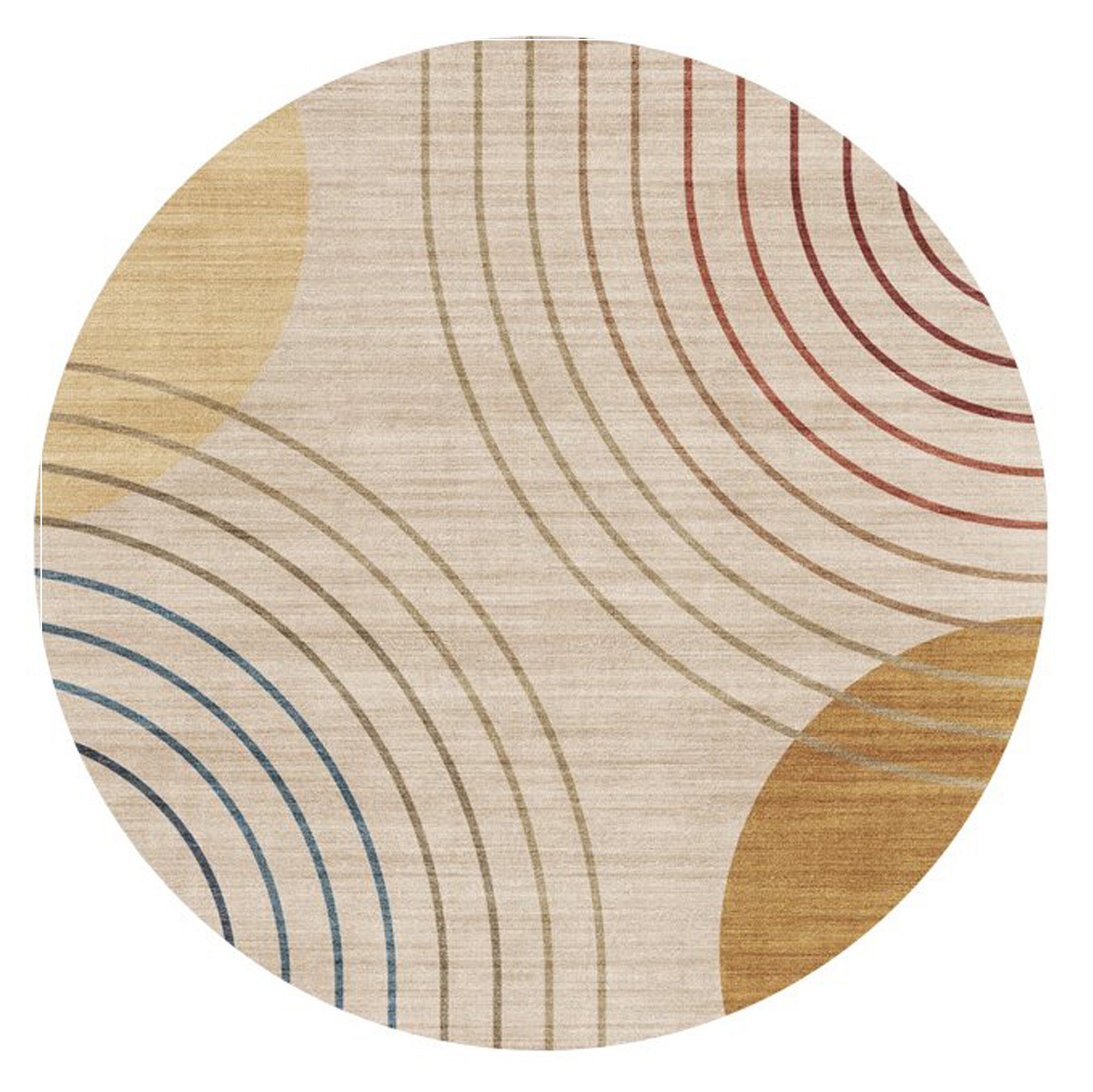 Wrought Studio™ 41" X - 41" Washable Non-Slip Round Rug | Wayfair