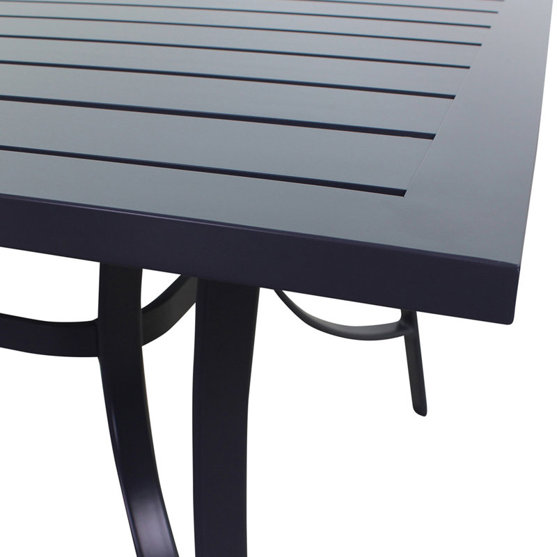 Lark Manor™ Courtyard Casual Santa Fe Alum Coffee Table with slat top ...