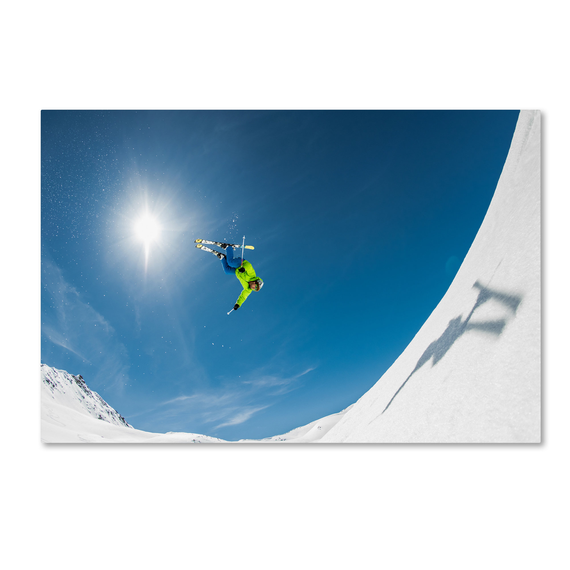 Trademark Fine Art 'Backcountry Backflip' Photographic Print on Wrapped ...