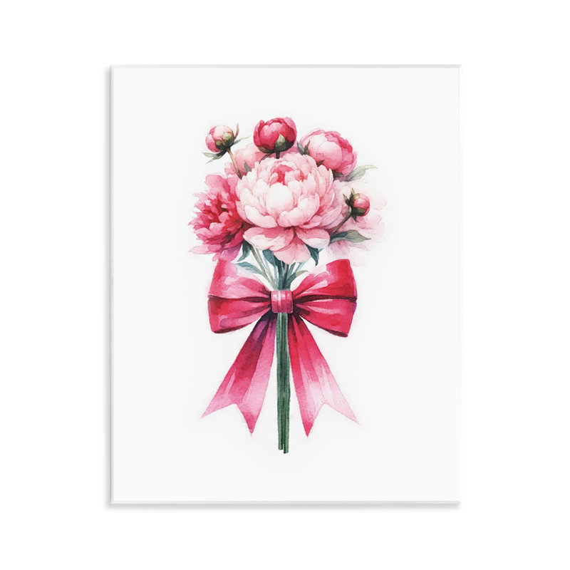 Ophelia & Co. Pink Ribbon Bouquet Wall Plaque Art by Amanda Greenwood ...