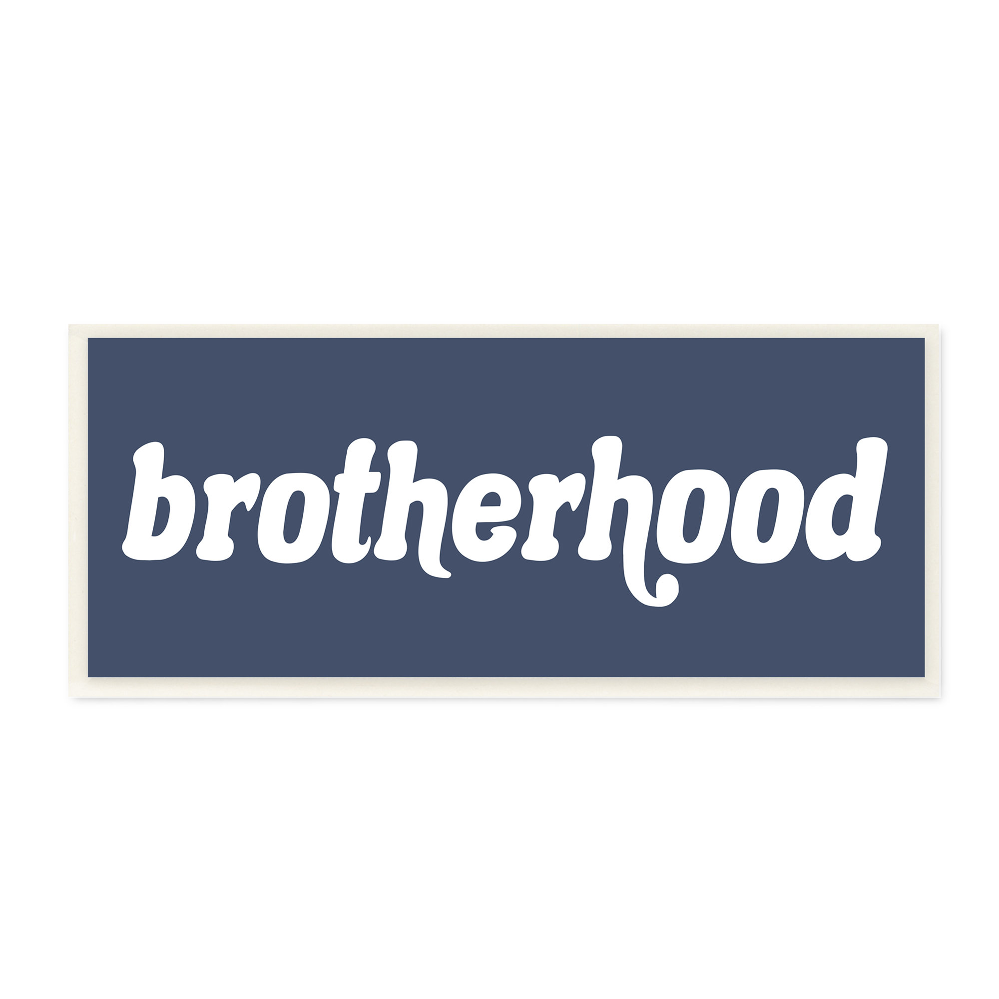 Stupell Industries Meaningful Brotherhood Siblings Sign Blue White ...