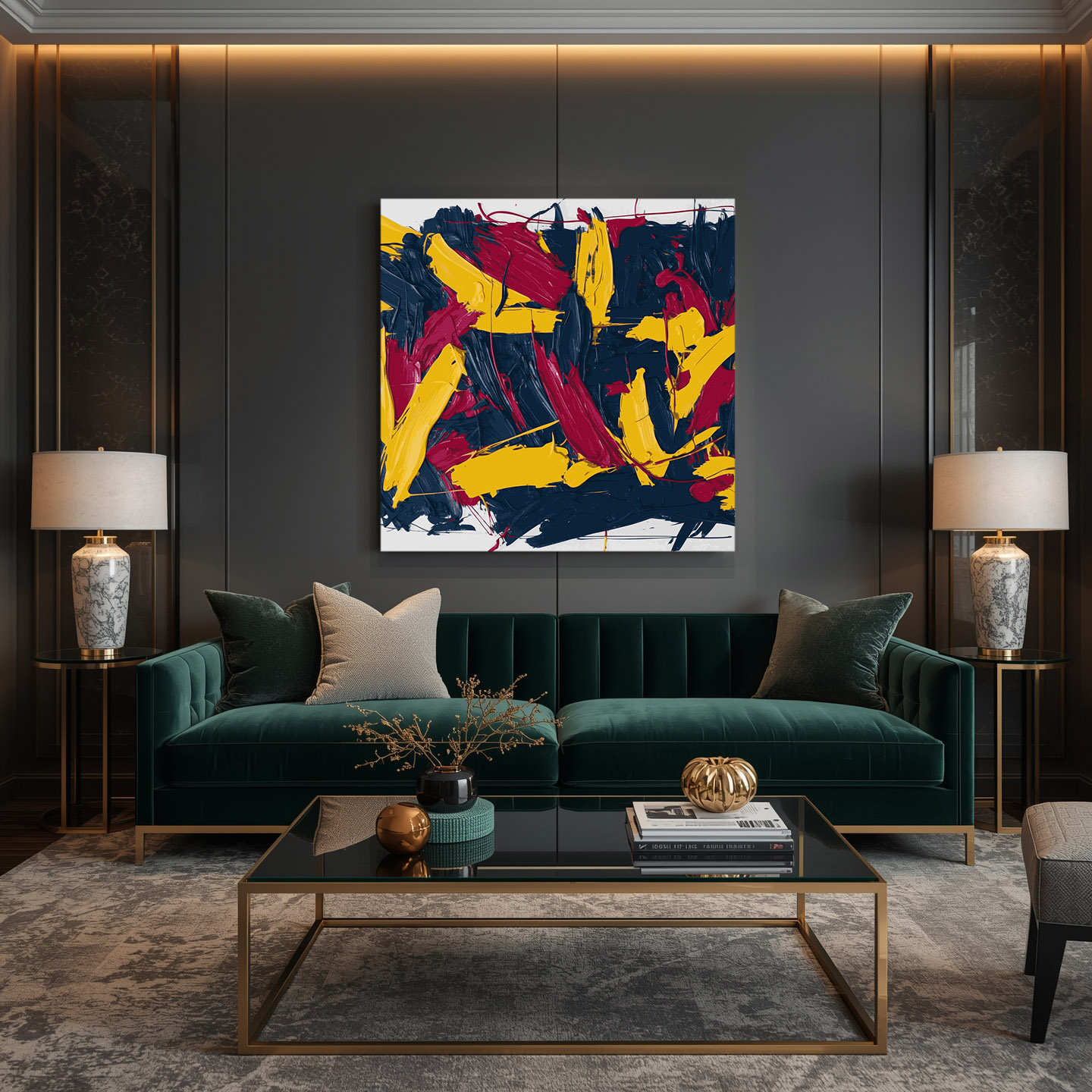 Ivy Bronx Neo Expressionism 19 Purple Canvas Wall Art | Wayfair