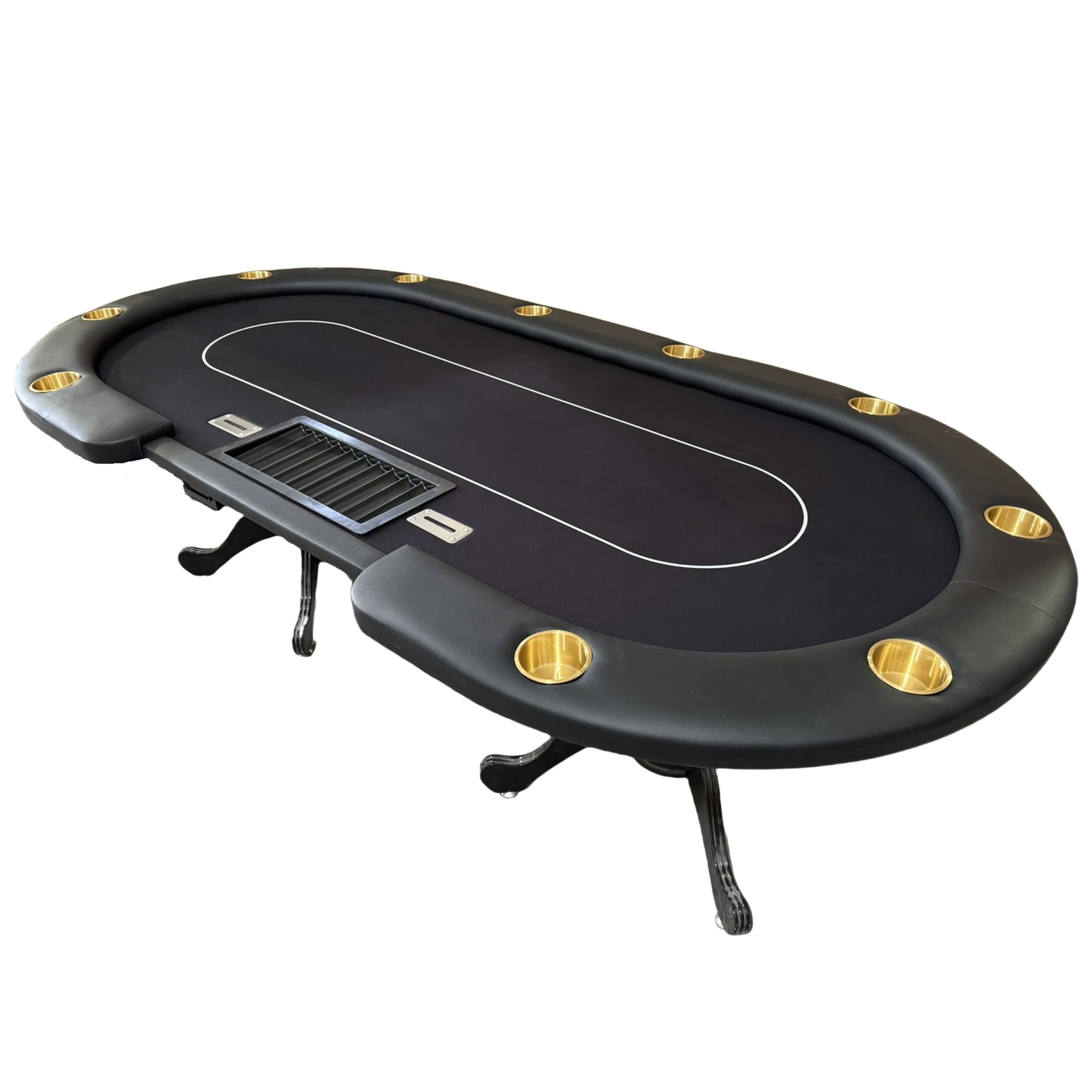 IDS Online Corp 96"Aura Plus Poker Table with Cup Holders Waterproof ...