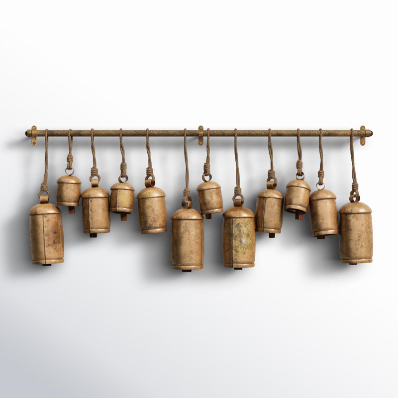 Kelly Clarkson Home Kristen Metal Tibetan Inspired Decorative Cow Bells ...