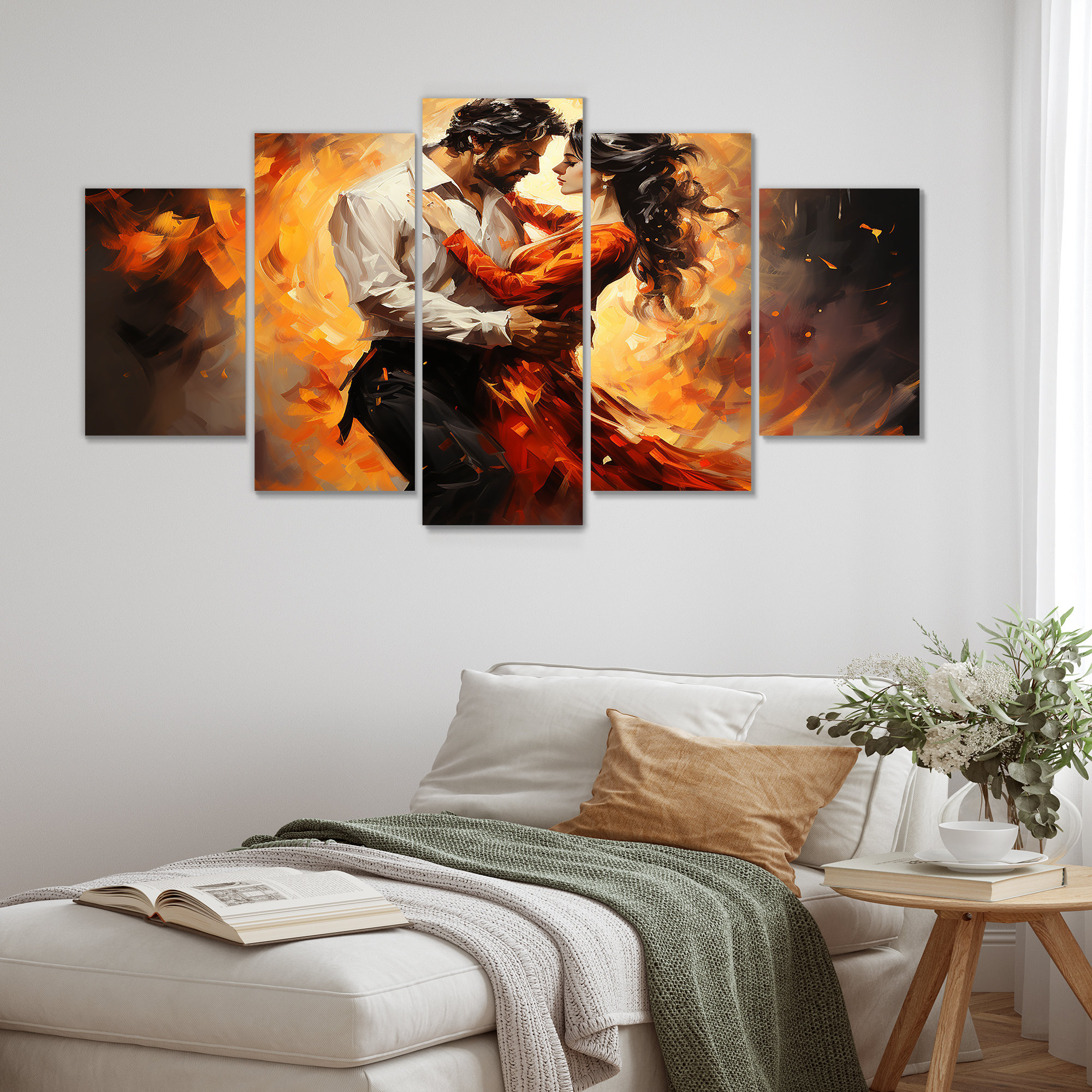 Lark Manor™ Red Salsa Fiesta Passion - Dance Multipanel Wall Art For ...