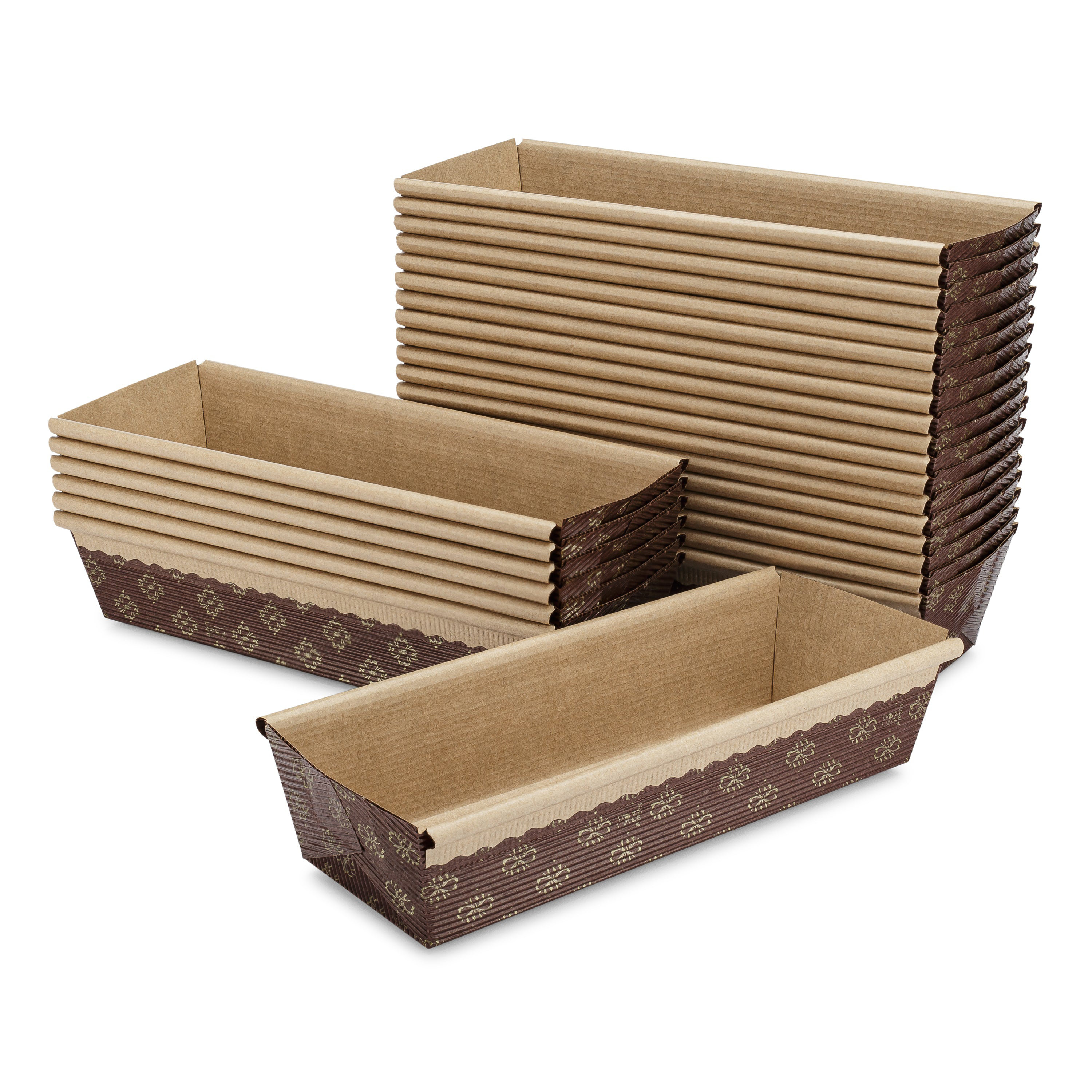 Kitchen Supply Wholesale Loaf Paper Baking Pan 25-Pack | Wayfair