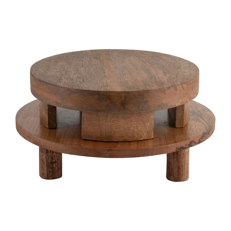 Joss & Main Neutral Farmhouse Wood Riser Tray & Reviews | Joss & Main