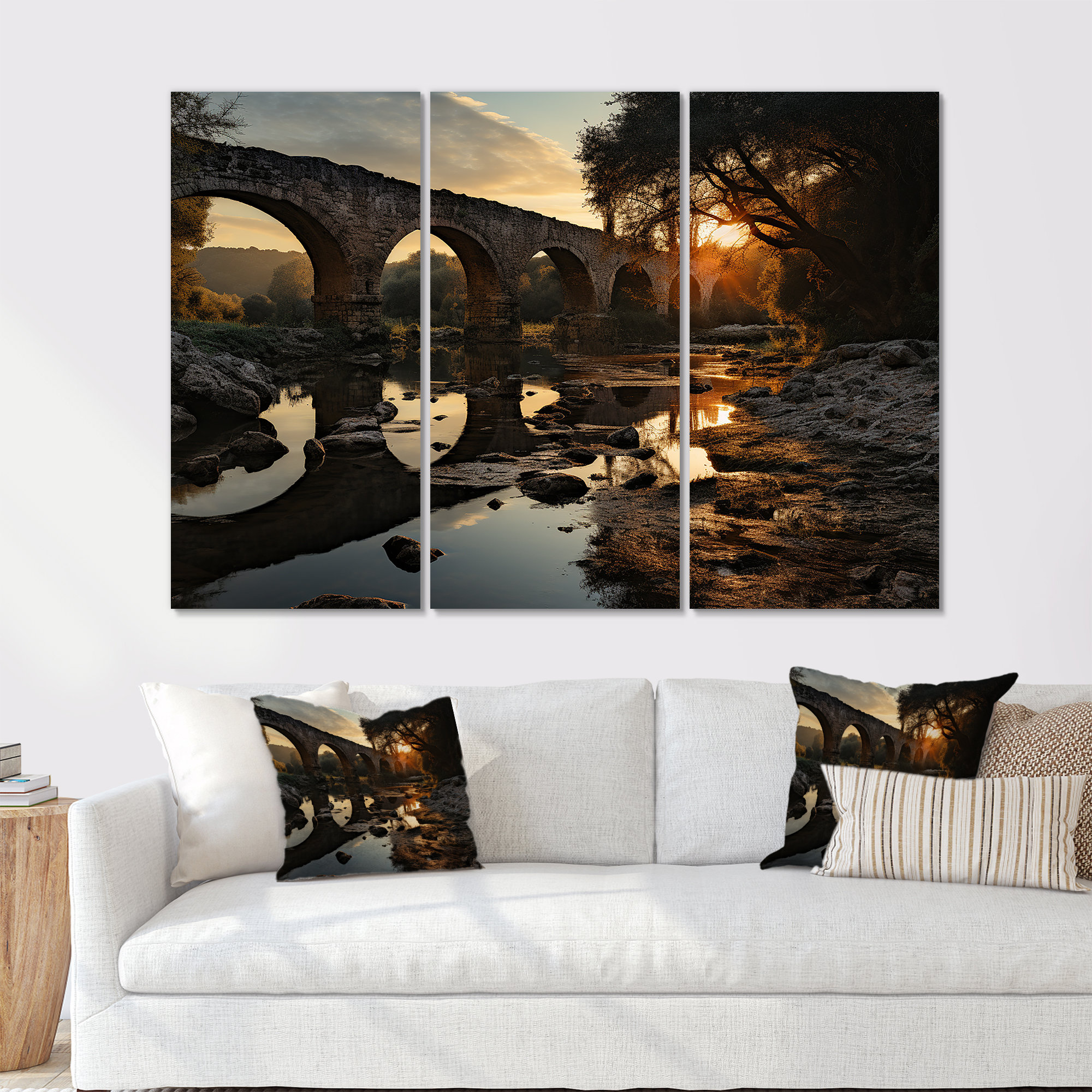 Latitude Run® Bridge To Nowhere Scenery - Bridges Wall Art Set | Wayfair