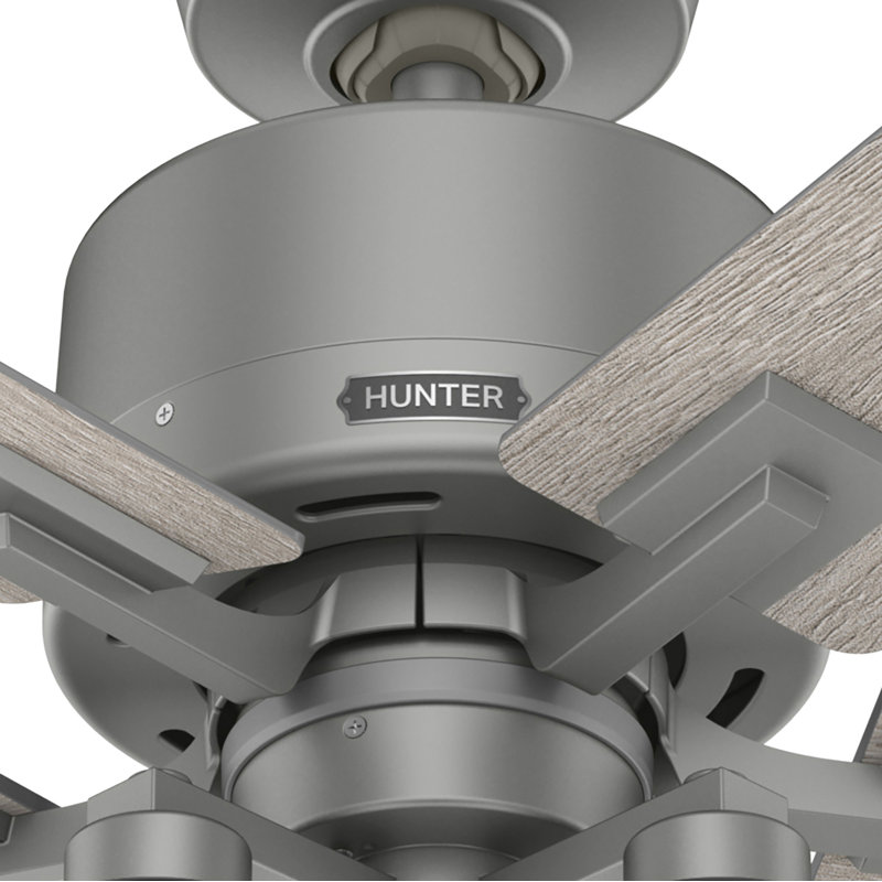 Hunter Fan 52" Techne 5 - Blade Ceiling Fan with LED Light Kit, Remote ...