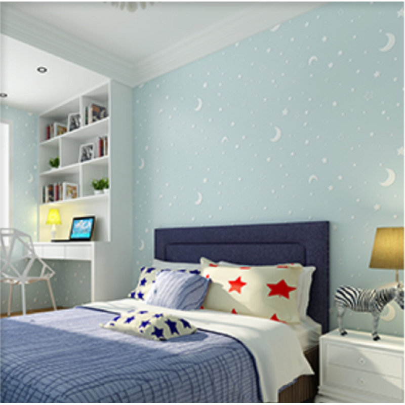 Isabelle & Max™ Burkins Stars And Moons Fluorescent Textured 32.8' L x ...