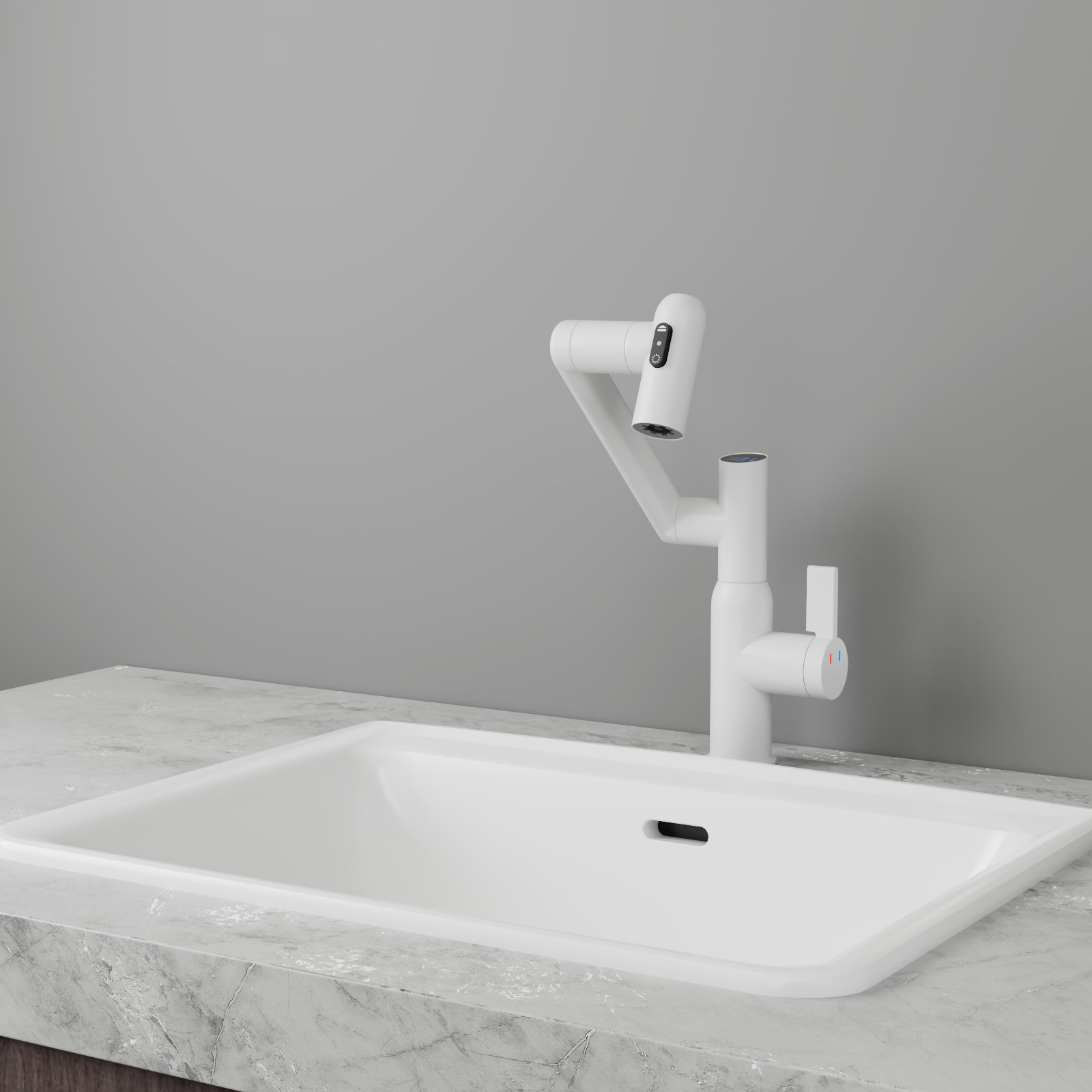 Cerypsa Rotatable Bathroom Faucet 360 Degrees Smart Digital Display Hot ...