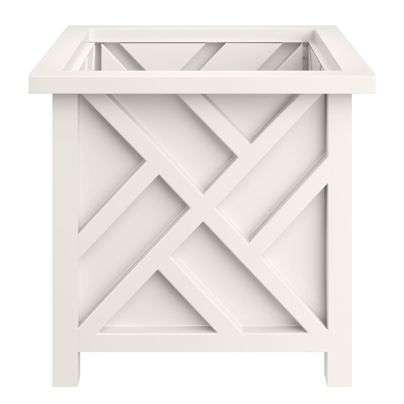 Lark Manor™ Anfried Lattice Design Planter Box - 15.5-Inch-Square ...