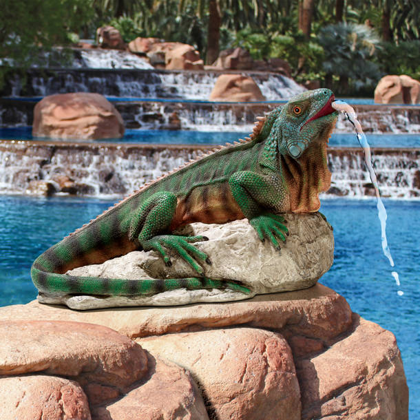 Design Toscano Frill-Necked Lizard Statue & Reviews | Wayfair