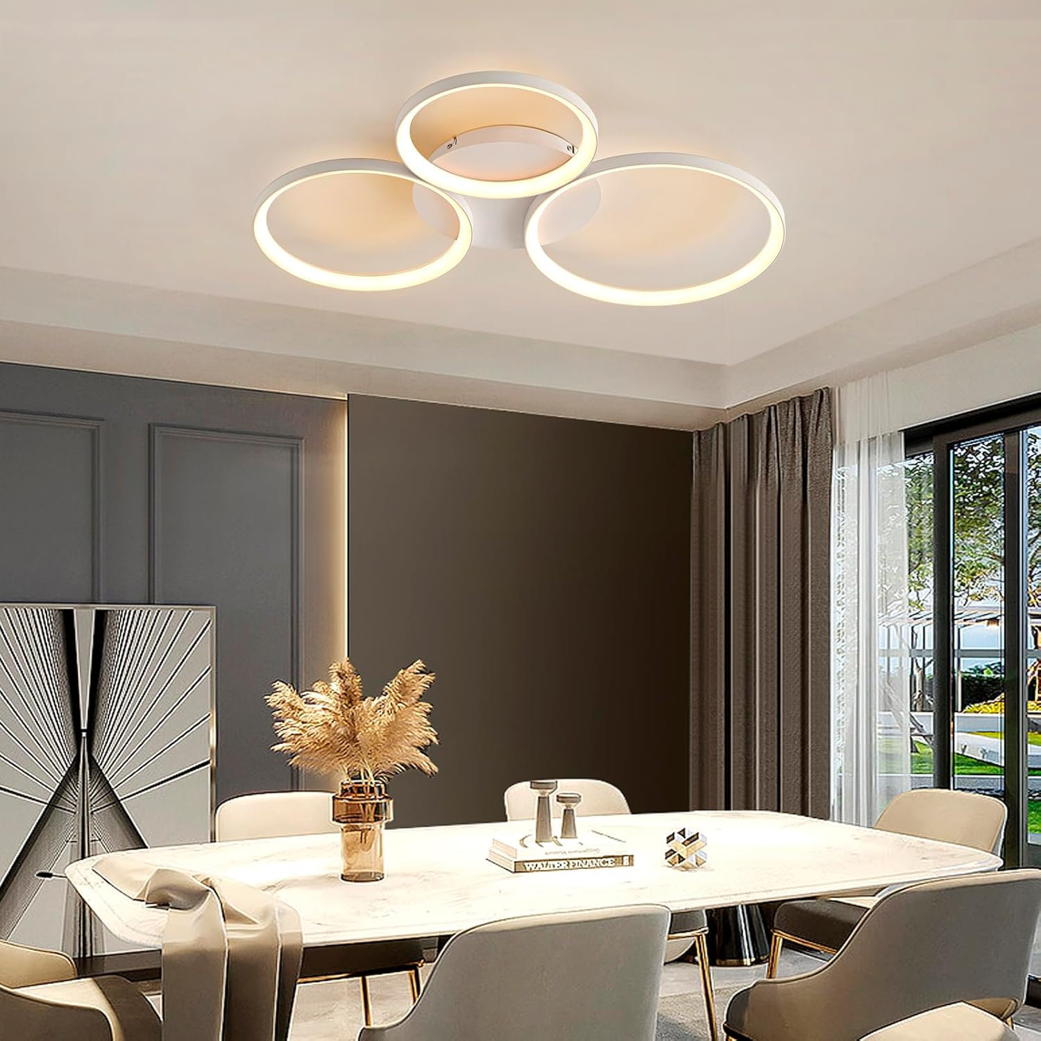 Ivy Bronx Acrylic Ceiling Lighting, Modern Living Room Ceiling Light ...