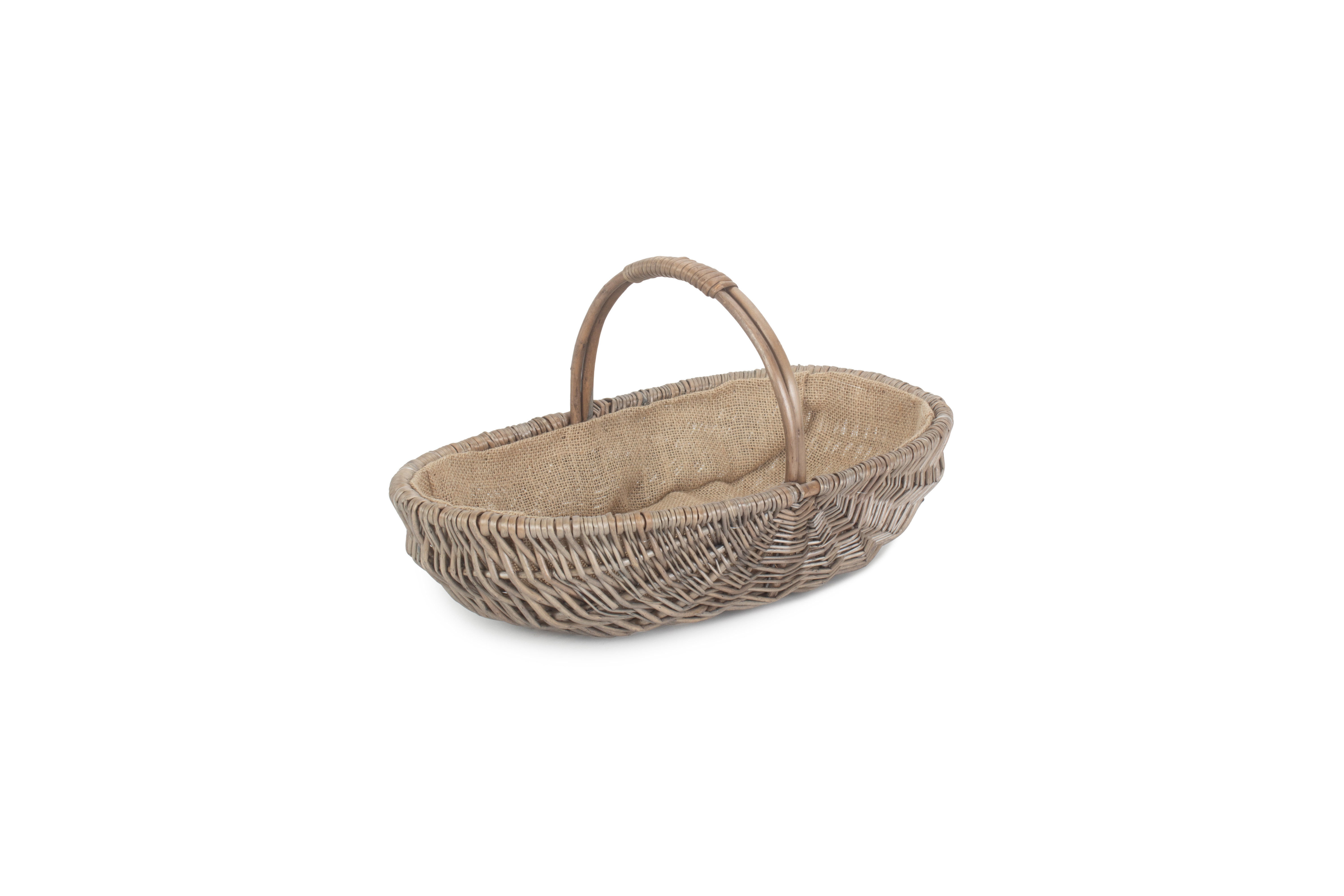 Brambly Cottage Shallow Lined Garden Wicker Trug Basket | Wayfair.co.uk