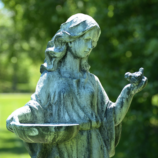 Canora Grey Taijah Angels & Cherubs Weather Resistant Metal Garden ...