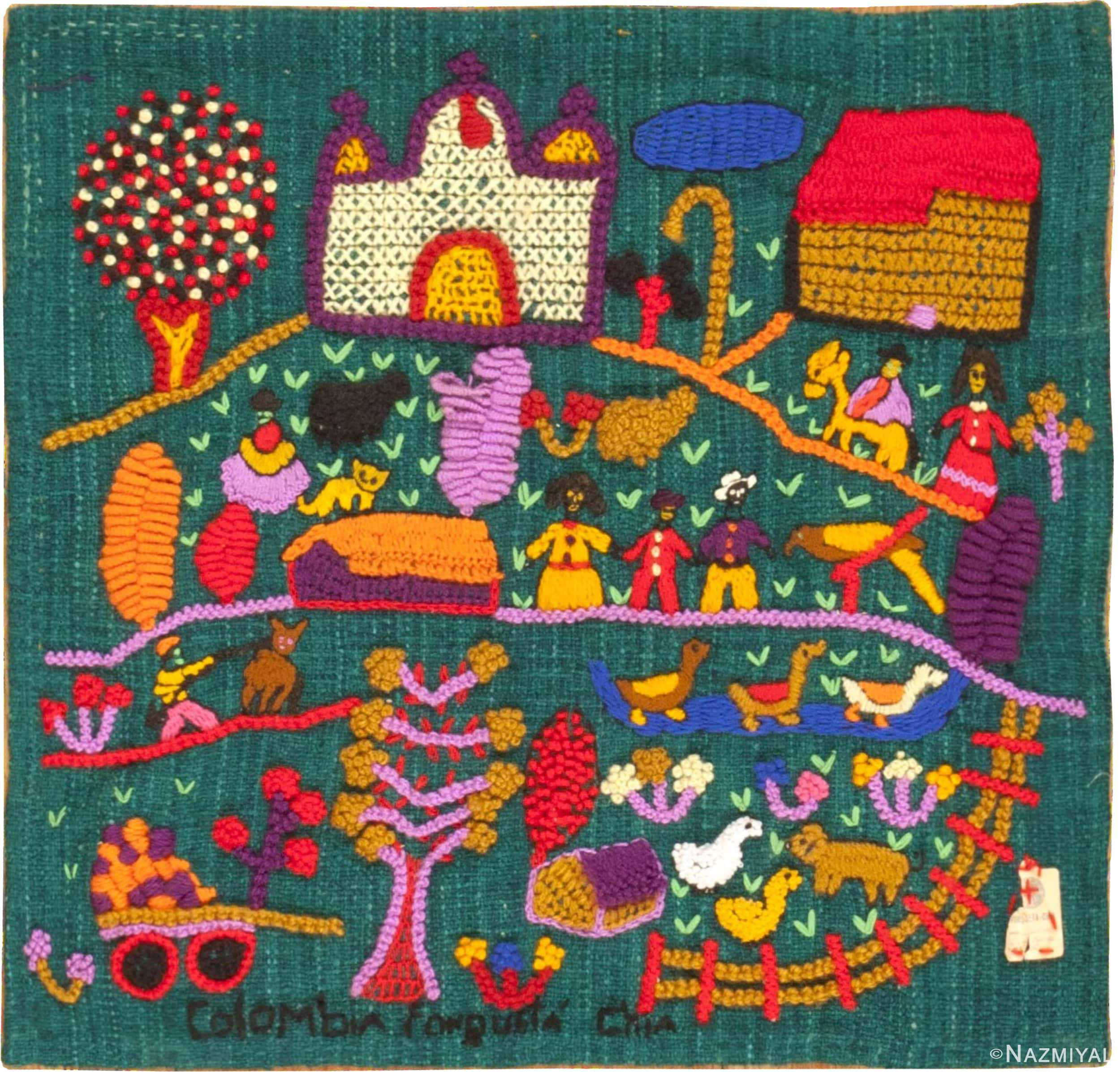 Nazmiyal Collection Vintage Colombian Embroidery | Wayfair