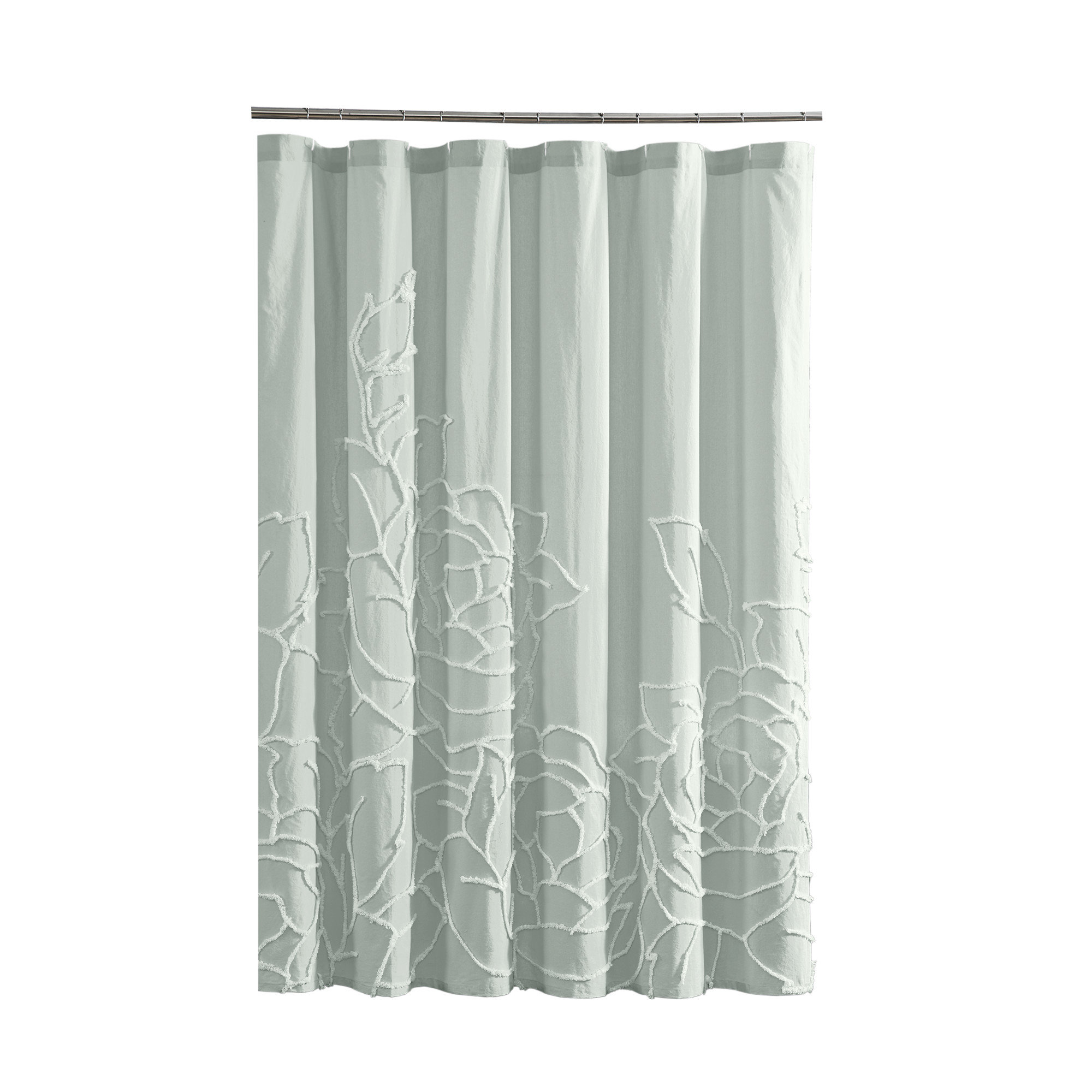 Peri Home 100% Cotton Floral Single Shower Curtain Green & Reviews ...