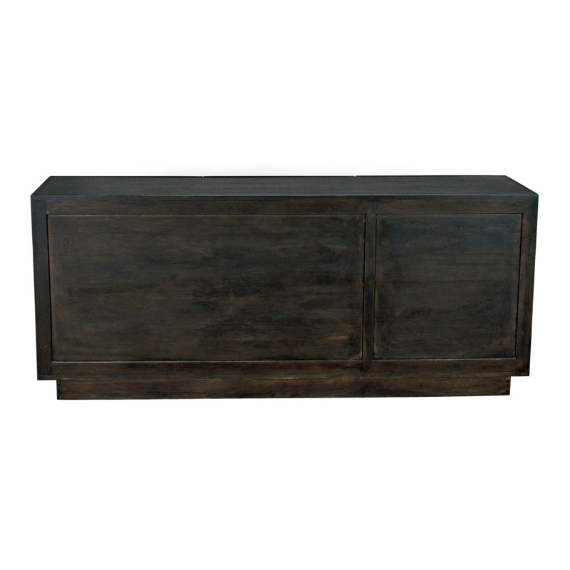 Noir Tyson 72" Wide Walnut Solid Wood Sideboard | Wayfair
