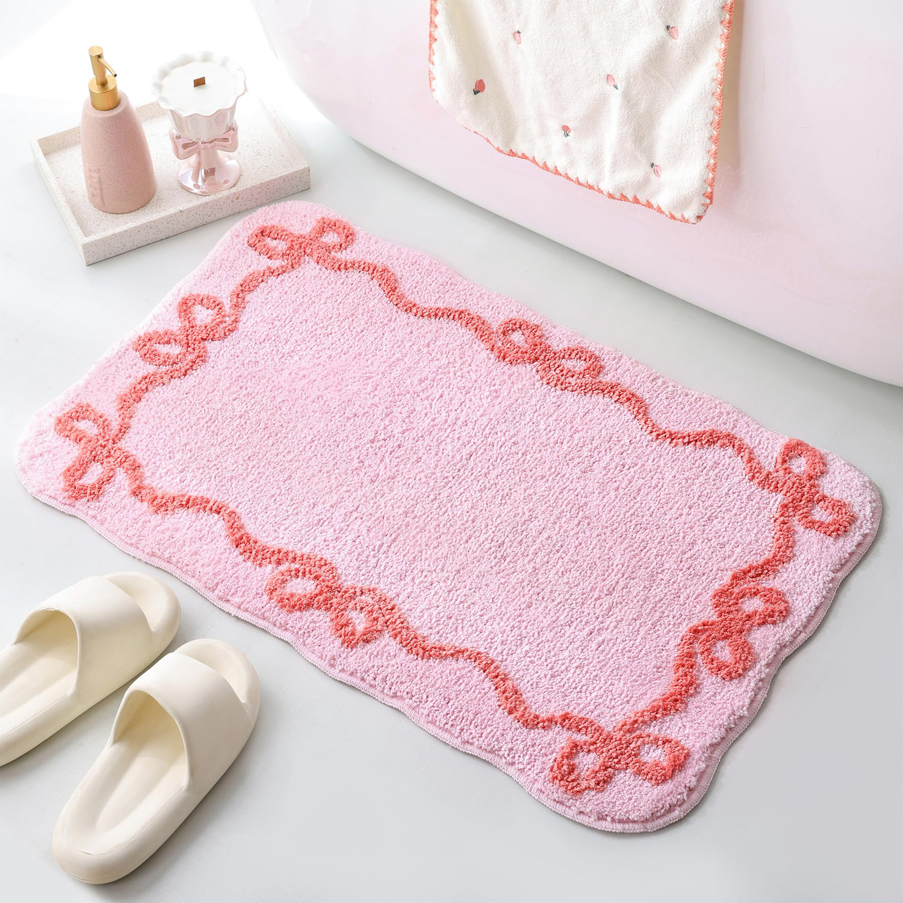 Ophelia & Co. Bath Mat - Bathroom Rugs Small Non Slip Bath Mat, Soft ...