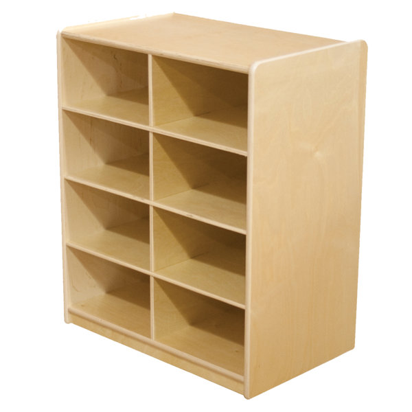 Wood Designs (8) Cubby Letter Tray Storage Unit w/Translucent Trays ...