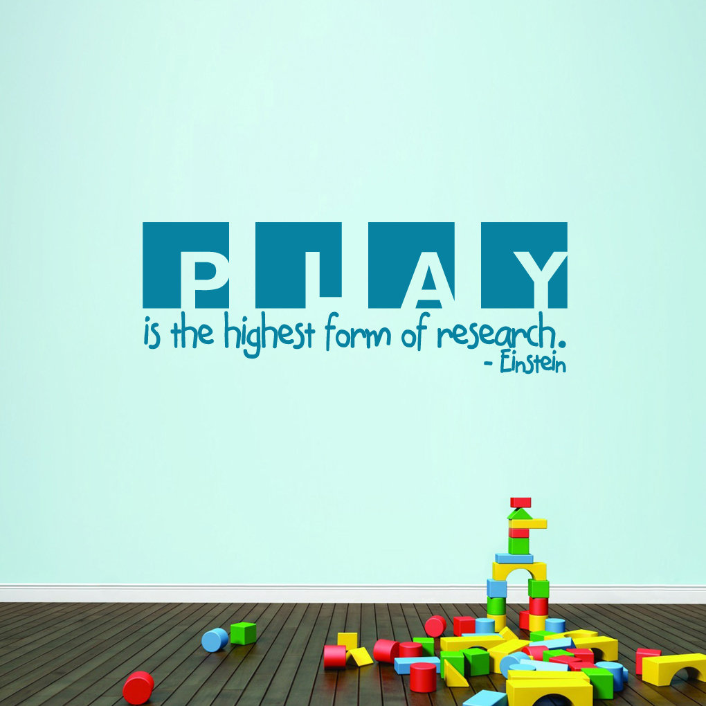 Isabelle & Max™ Play Einstein Quote Wall Decal & Reviews | Wayfair