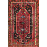 Bungalow Rose Harling Southwestern Red Area Rug | Wayfair