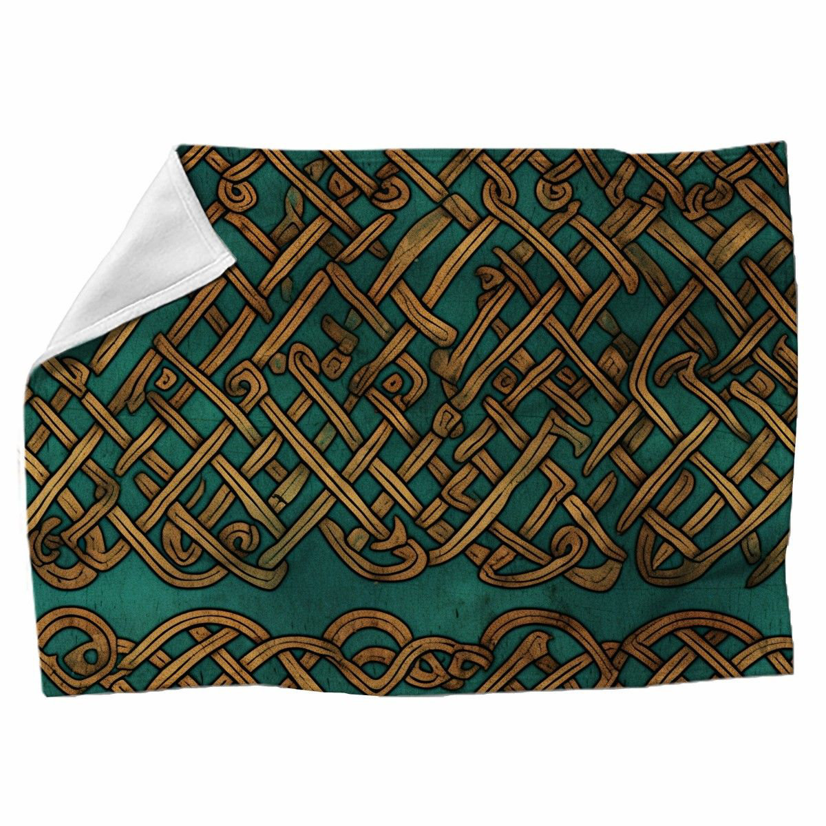 VisionDecor Celtic Blanket Styles Throw Brown Throw Fleece Blanket ...
