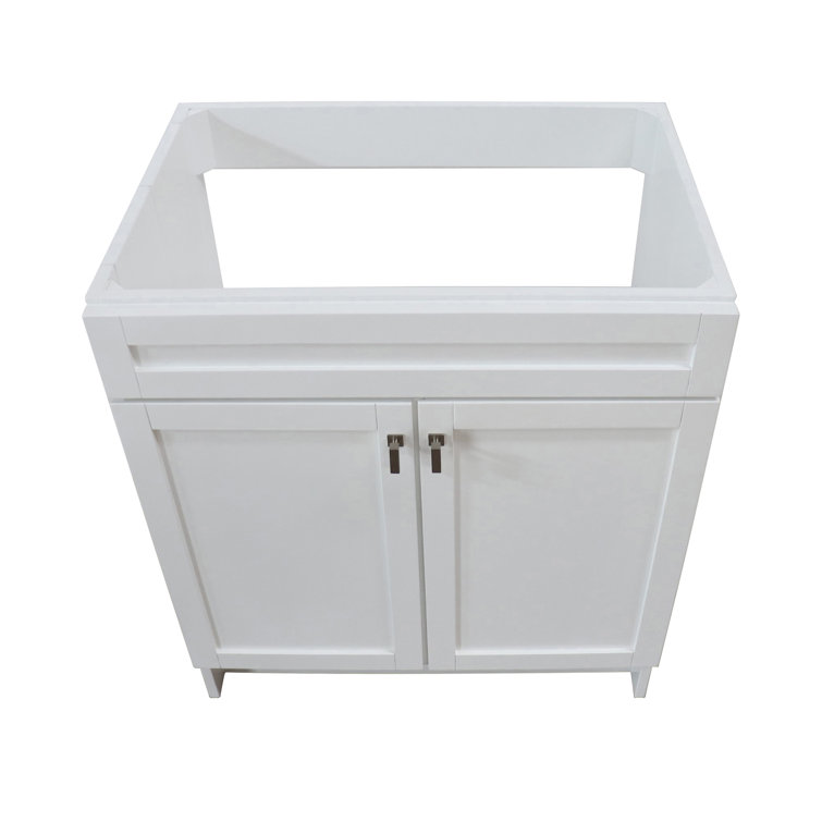 Bellaterra Home 30'' Single Bathroom Vanity Base Only in White ...