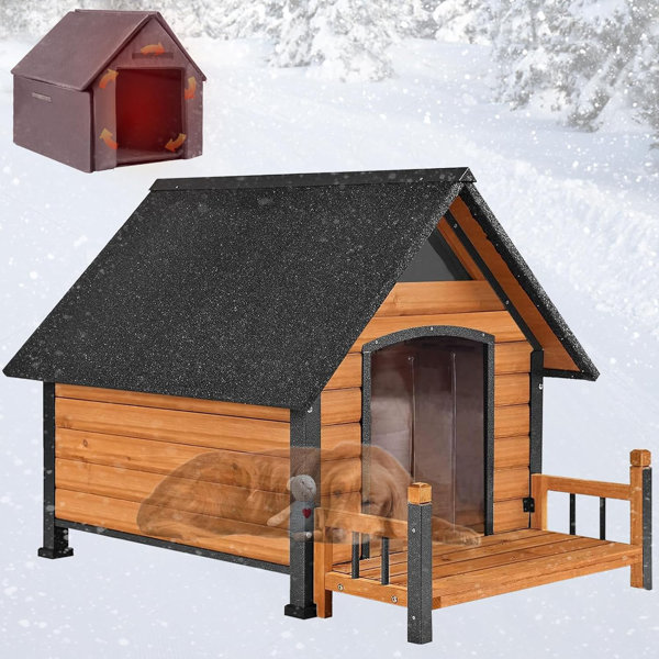 Insulated Dog Houses You'll Love | Wayfair