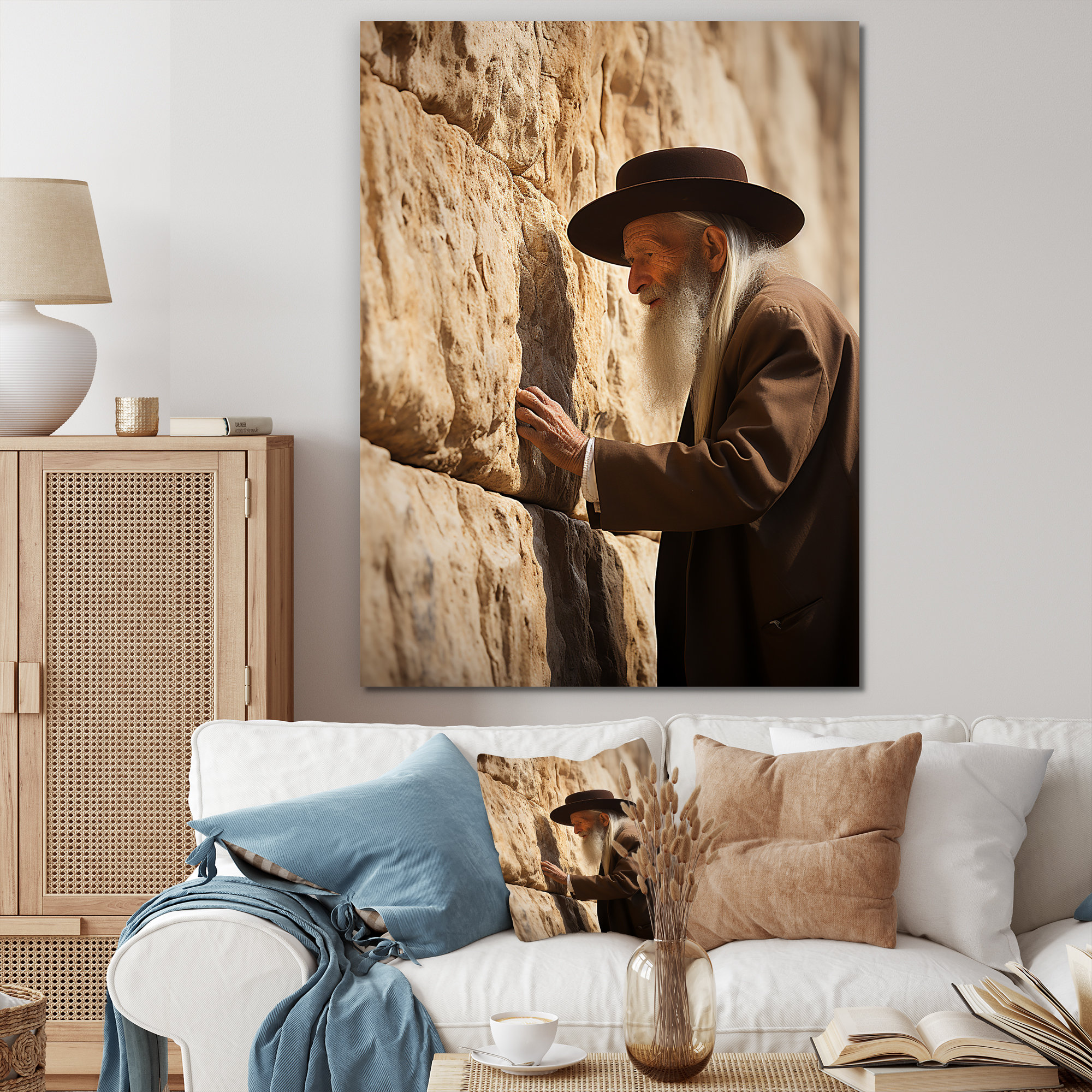 Winston Porter Judaism Wailing Stone Wall Devotion - Judaism Wall Art ...