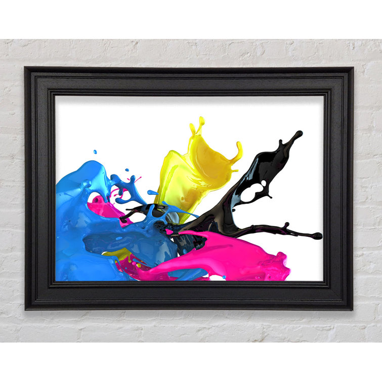 Ivy Bronx Funky Colour Splash Framed Print | Wayfair.co.uk