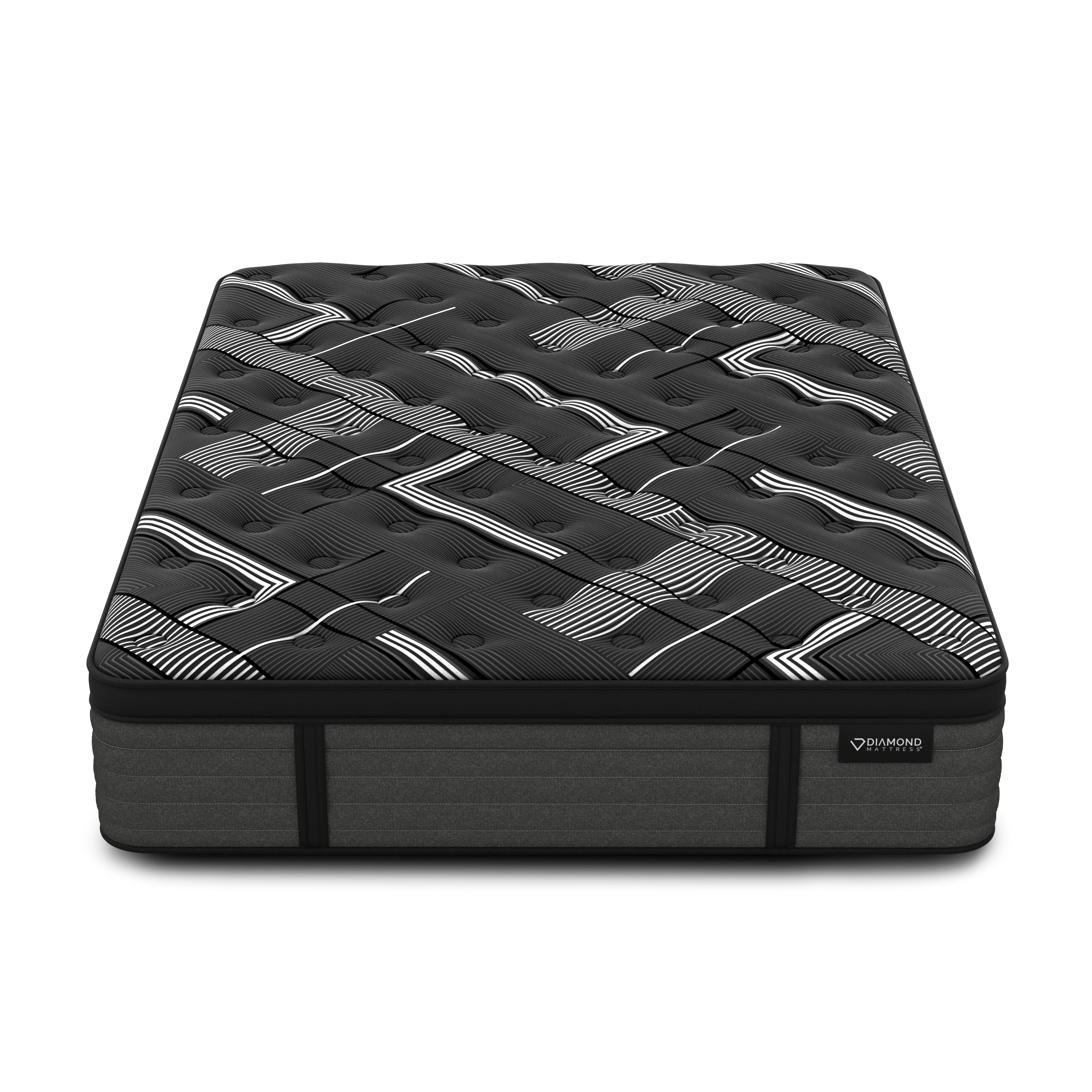 Diamond Mattress Alpine Breeze Graphite Infused Memory Foam, Medium ...