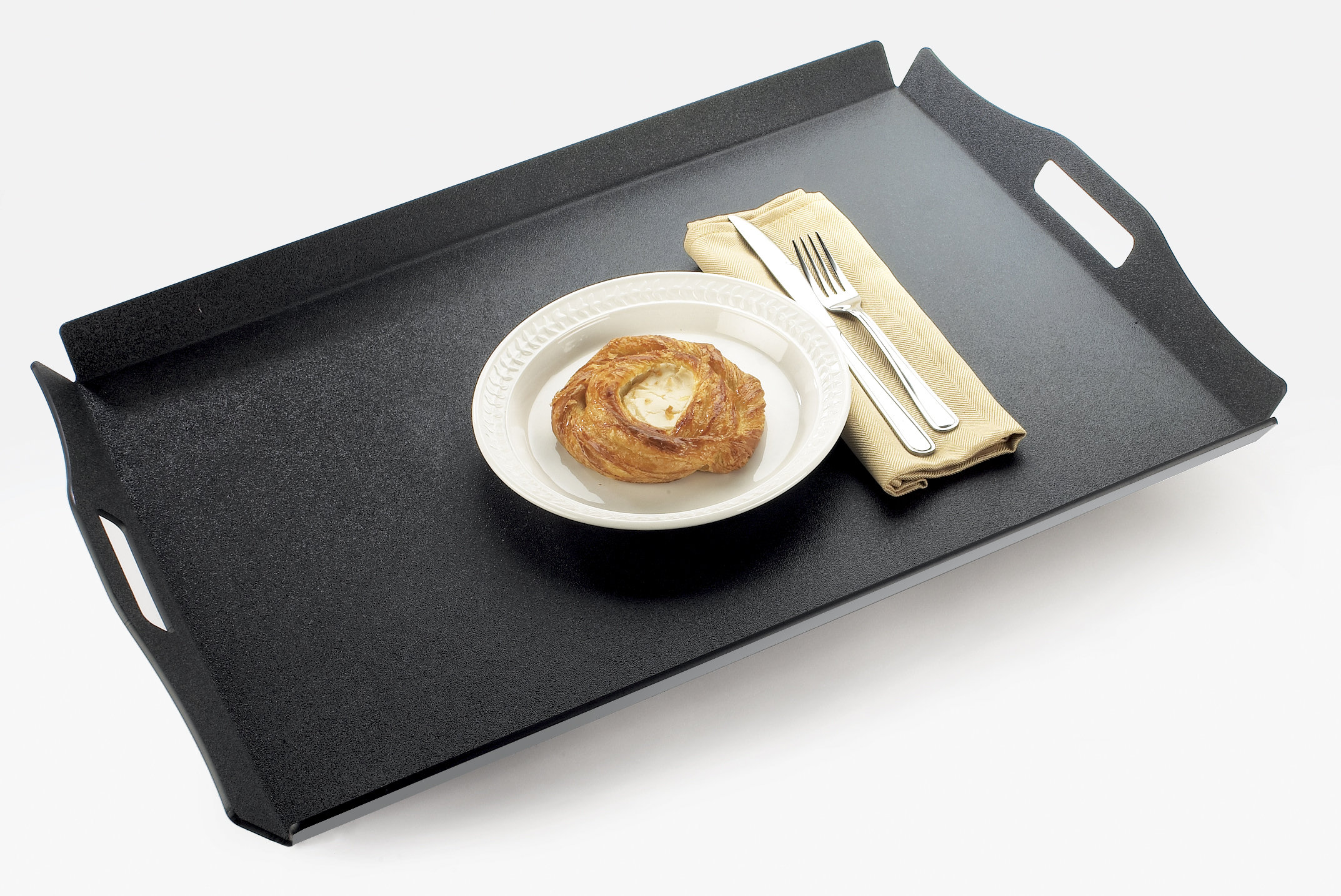 Cal-Mil Black Room Service Tray with Raised Edges | Wayfair