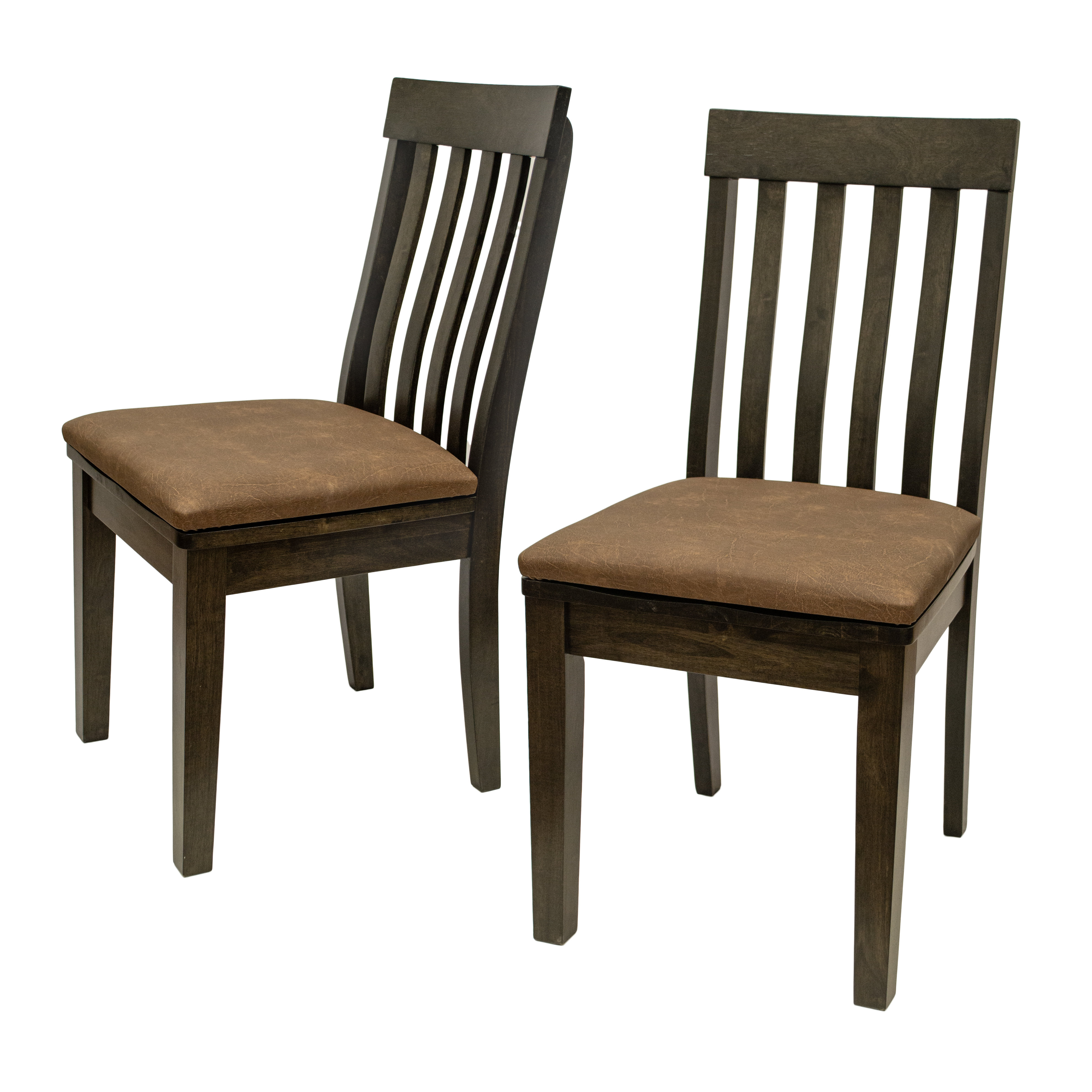 American Furniture Classics Solid Wood Mocha Finished Poker Chairs ...