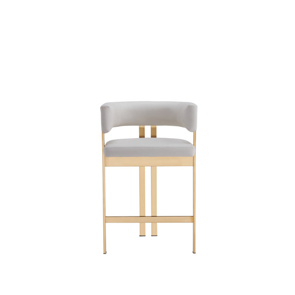 Infinity Luxury counter height bar stools with Modern Faux Leather for ...