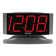 Sharp LED Digital Alarm Clock, Red LED Display, Swivel Base | Wayfair