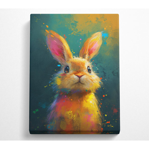 Bright Star Rabbit Explosion - Single Picture Frame Print on Canvas ...